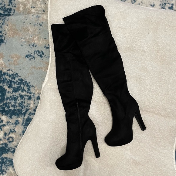 Dream Pairs | Shoes | Dream Pairs Thighhigh Chunky Heel Platform Boots ...